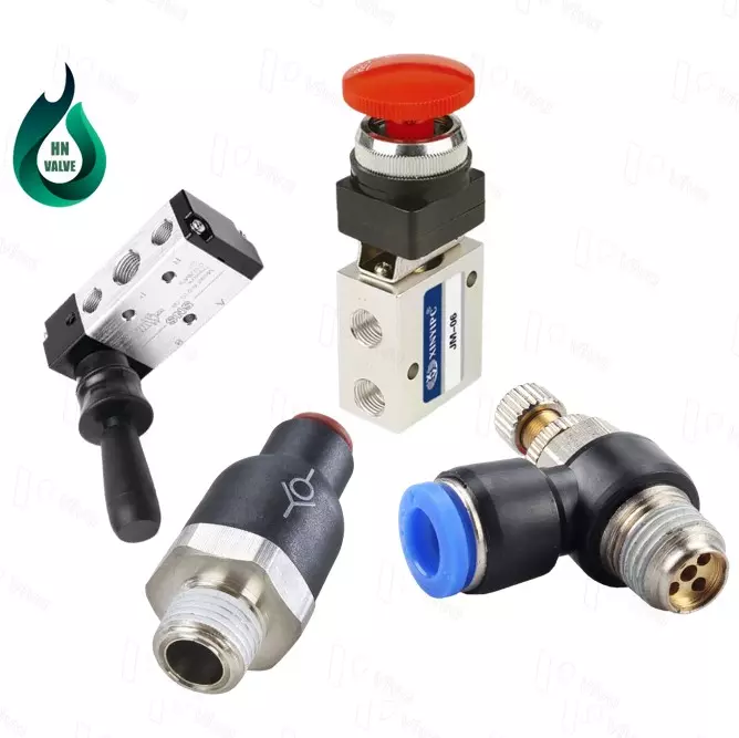 Types of pneumatic valves | Throttle valve, directional valve,...